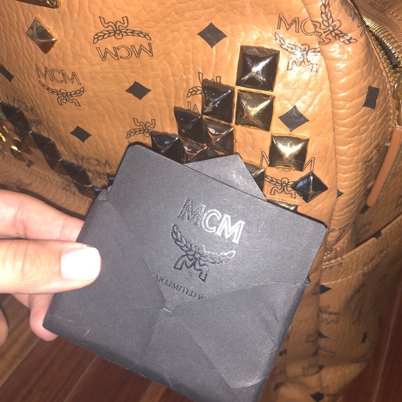 MCM | Bags | Authentic Mcm Limited Edition Studded Backpack | Poshmark